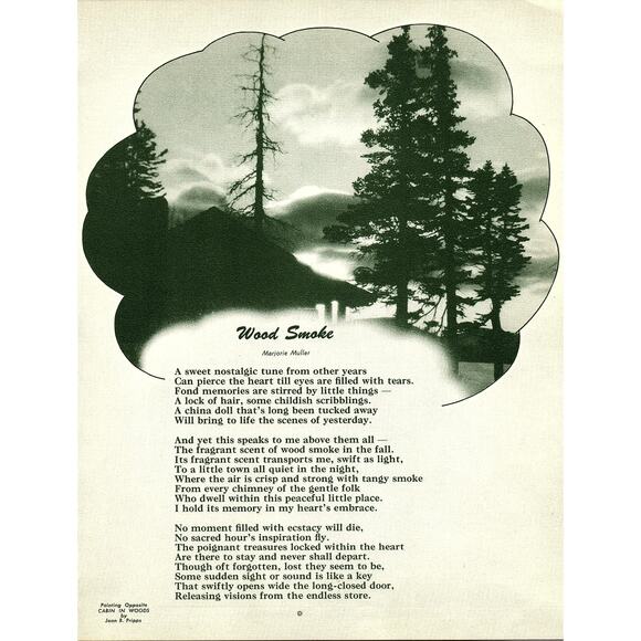 None and/or Unknown | Other | Wood Smoke Marjorie Muller 95s Poem Retro ...